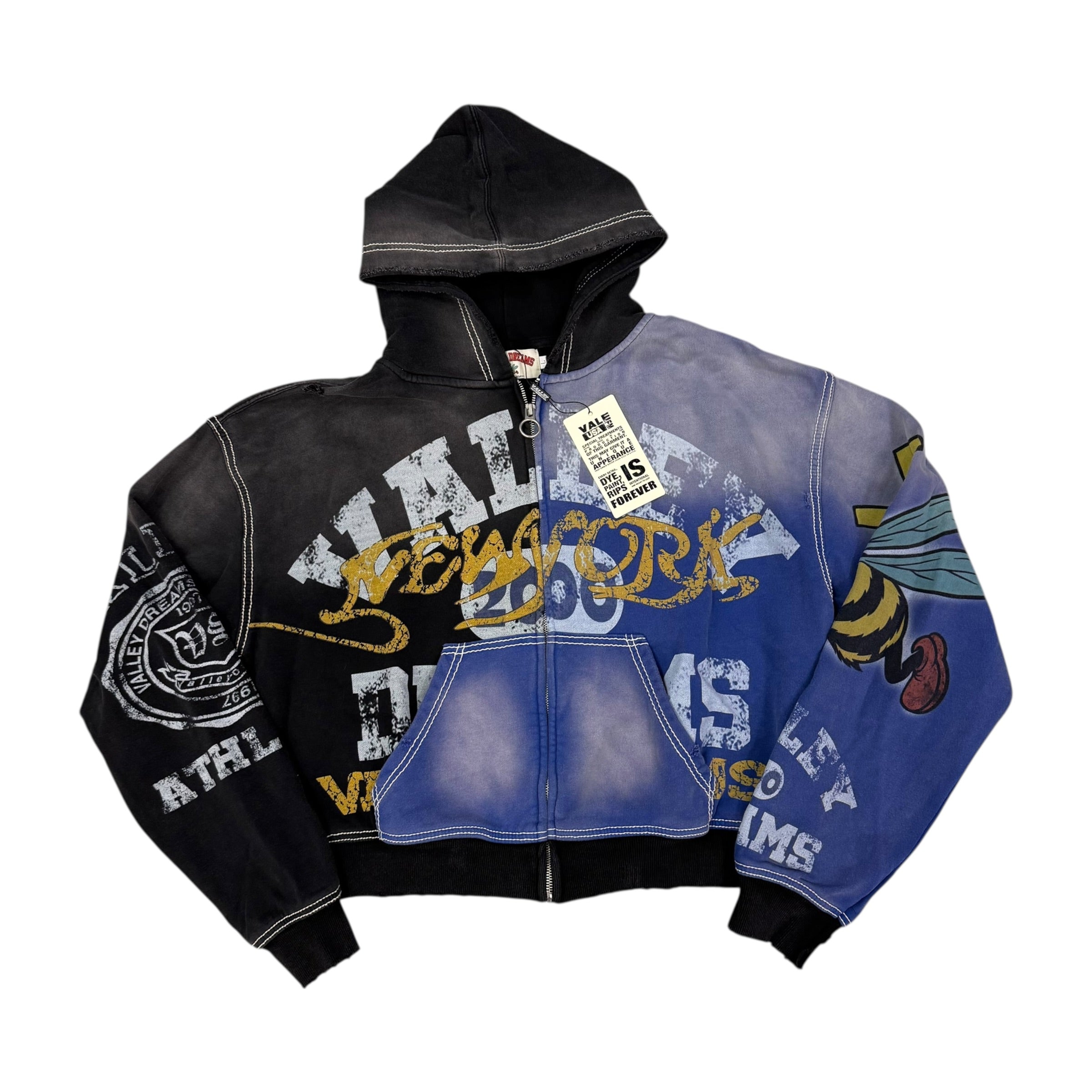 Bipolar Zip Up Hoodie - Black/Blue – STORM FACTORY